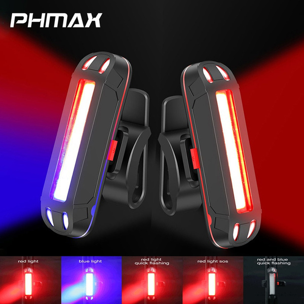 PHMAX Bike Taillight Bicycle light LED Safety Warning Cycling Portable ...