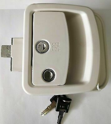 White Leonardo New Style RV Camper Trailer Entry Door Lock Fastec FIC ...