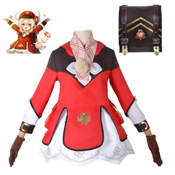 Anime Genshin Impact Cos clothing Klee Cos clothing Backpack Cute Loli ...
