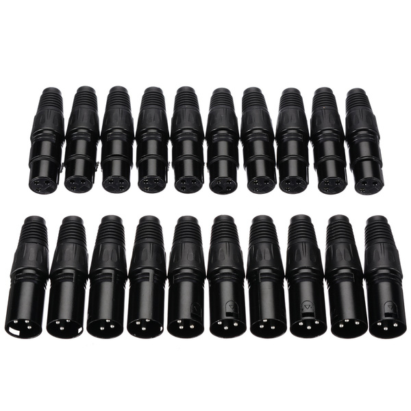 20pcs 3Pin XLR Male to Female Microphone Extension Cable Microphone ...