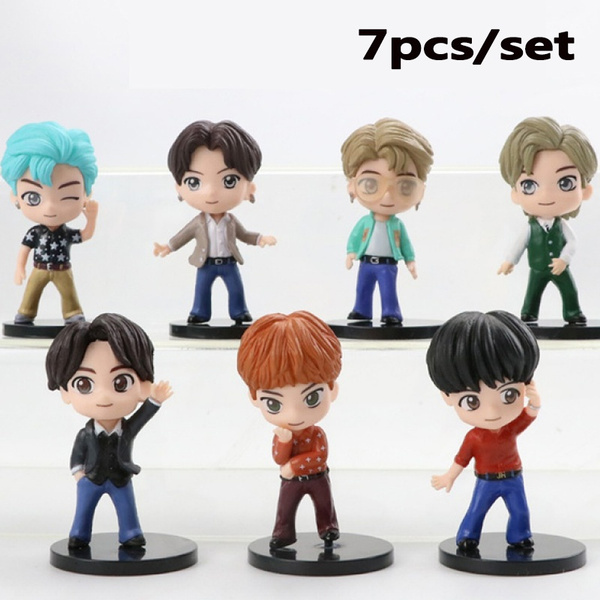 2021 New K-Pop Cute Bts Bangtan Boys Pvc Character Figure Bt21 Cartoon ...