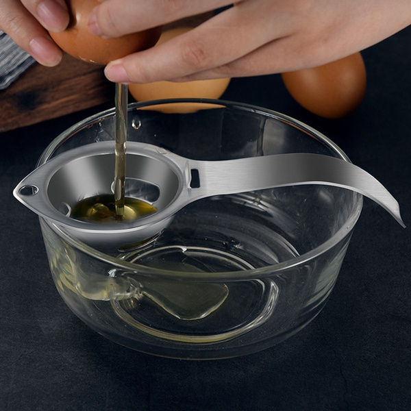 Dining Cooking Baking Stainless Steel Egg Yolk White Filter Egg ...