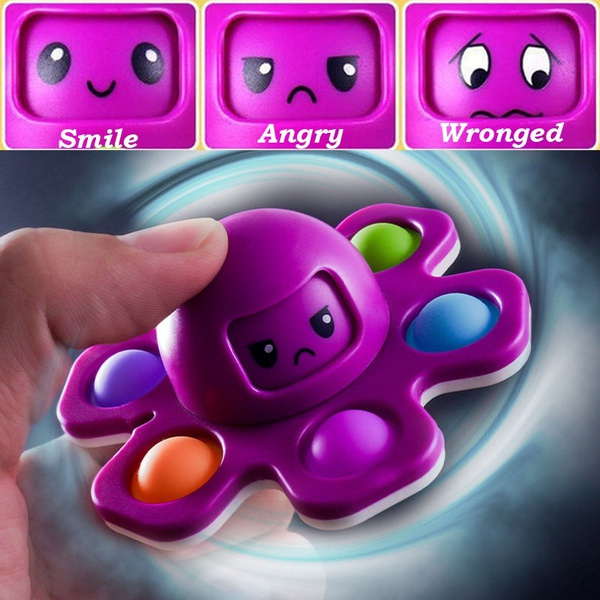 New Fidget Spinner Pop Toys 1 Pack /3 Pack, Tie-Dye Popper Pop Bubble ...