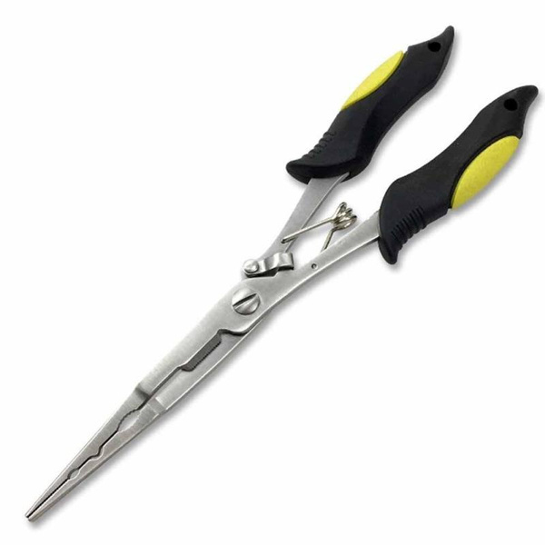 Long Nose Fishing Pliers Stainless Steel Fish Hook Pliers Hook Remover ... Long Nose Fishing Pliers Stainless Steel Fish Hook Pliers Hook Remover ...
