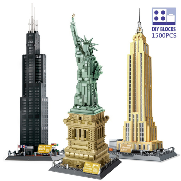 Skyscraper Architecture Skyline Landmarks Building Blocks Bricks Sets ...