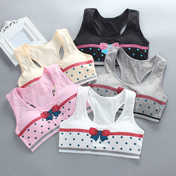 7-14 Years Teens Bra Cotton Girl Bra Breathable Kids Girl Underwear ...