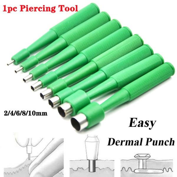 Disposable Biopsy Dermal Puncher for Skin Stainless Steel Dermal Anchor ...