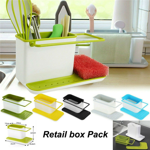 Kitchen Rack Sink Rinse Organizer Storage Sink Utensils Sponge Holder ...
