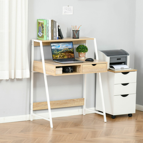 Computer Desk for Small Spaces School Student Desk w/ Drawer and ... Computer Desk for Small Spaces School Student Desk w/ Drawer and ...