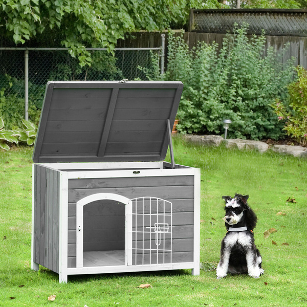 Portable Dog House Indoor Cat Litter Box Enclosure Pet Shelter Solid ...