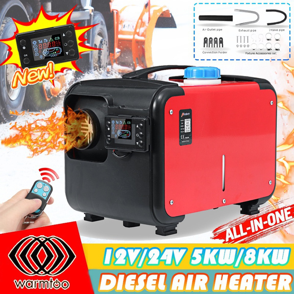 All In One Unit 8KW 12V/24V Car Heating Tool Diesel Air Heater Single ...