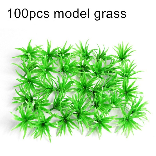 100Pcs of Model Grass Mini Grass Miniature Simulation Green Plants ...