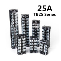 1pcs 25A 600V TB-2503 TB-2504 TB-2506 TB-2510 Dual Row Barrier Screw ...