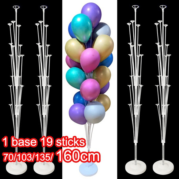 Reusable Clear Balloon Stand Kit DIY Balloons Holder with Base Floor or ...