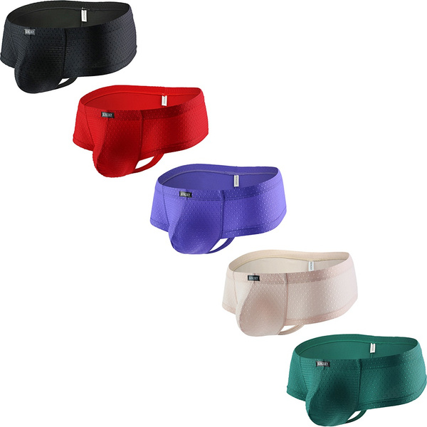 iKingsky Men's Cheeky Boxer Sexy Brazilian Back Mens Underwear Low Rise ...