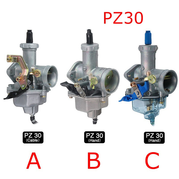 Motorcycle Carburetor Carb PZ30 Hand/Cable/Carburetor Float Bowl Transparent Chock fit 50cc ...