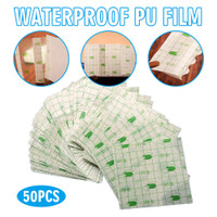New Arrival 50pcs Waterproof PU Film Plaster Transparent Adhesive Wound ...