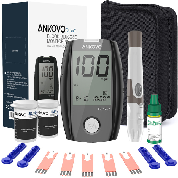 Blood Glucose Monitor Kit, Diabetes Testing Kit with Blood Glucose ...