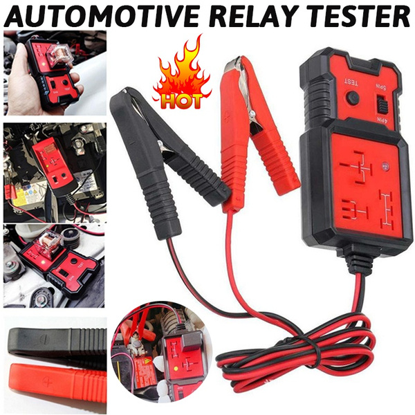 Automotive Relay Tester Alligator Clip Car Tester Diagnostic Tool ...