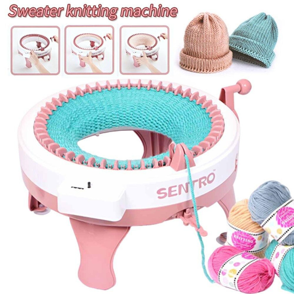 40 Needles Handmade Wool Knitting Machine Cylinder Wool Loom Hand-knitted Scarf Sweater Hat ...