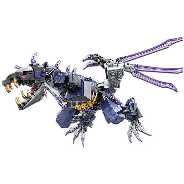 New 477Pcs Diablo Dragon Mech Ninja Knight Building Blocks DIY Figures ...