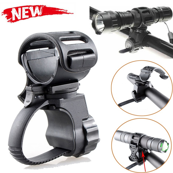 New Design 360° Rotation Bicycle Bike Flashlight Torch Bracket Clip ...