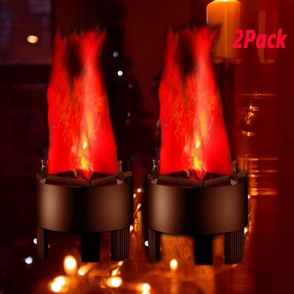 Halloween 3W 85-260V Prop LED Fake Flame Lamp Torch Light Fire Pot, 85 ...