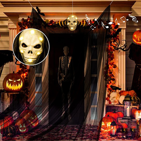 10.9ft Halloween Ghost Hanging Decorations, Scary Hanging Reaper Motion ... 10.9ft Halloween Ghost Hanging Decorations, Scary Hanging Reaper Motion ...