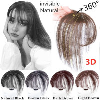 Fashion 3D Air Bangs Clip In Real Human Hair Bangs Hairpeice Invisible ...