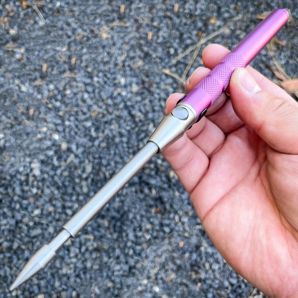 Auto OTF Spike Icepick Pink Outdoor Self Defense Tactical Tool | Wish
