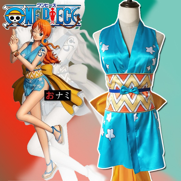 One Piece Wano Country Nami Cosplay Costume Wanokuni Style Nami Dress ...