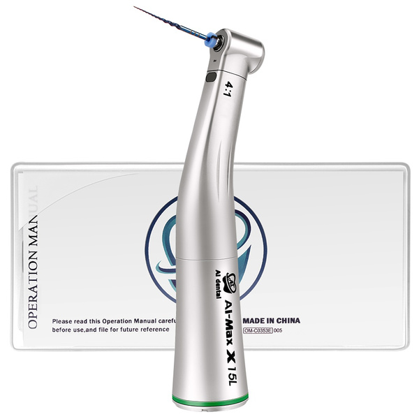 AI-X15L Dental 4:1 Reduction Handpiece Single Spray Contra Angle LED ...