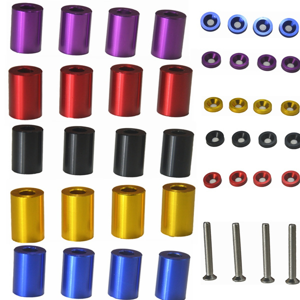 Car Aluminum Alloy Engine Hood Ventilation Spacer Riser Fit for 6mm ...