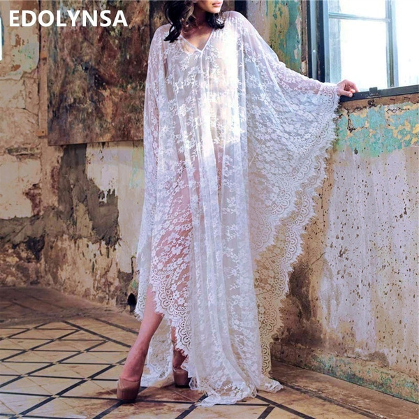 Sexy Lace Beach Cover up Pareo Beachwear Swim suit Cover-ups Playa ...