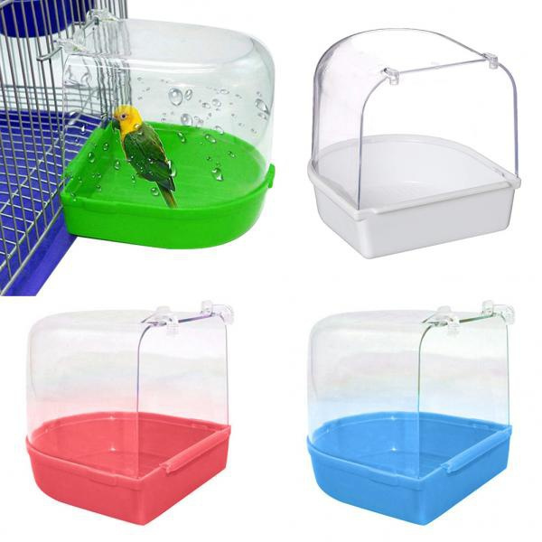 Bird Bathtub Pet Bird Parrot Transparent Box Bathing Tub Bathtub Shower ...
