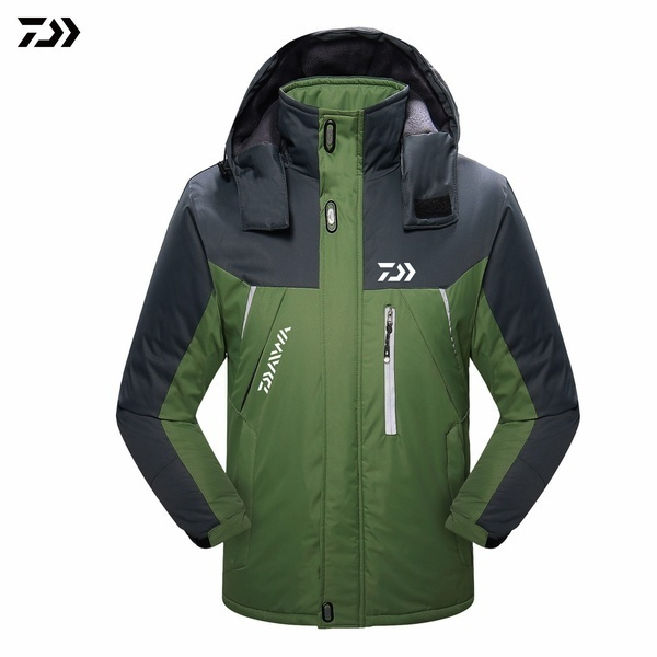2022 New DAIWA Fishing Clothing Outdoor Autumn Winter Fleece Thick Warm ...