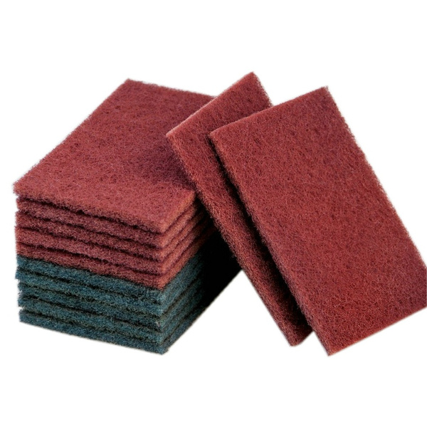 Nylon Emery Scouring Pad Kitchen Iron Pot Rust Removal Cleaner Scotch ...