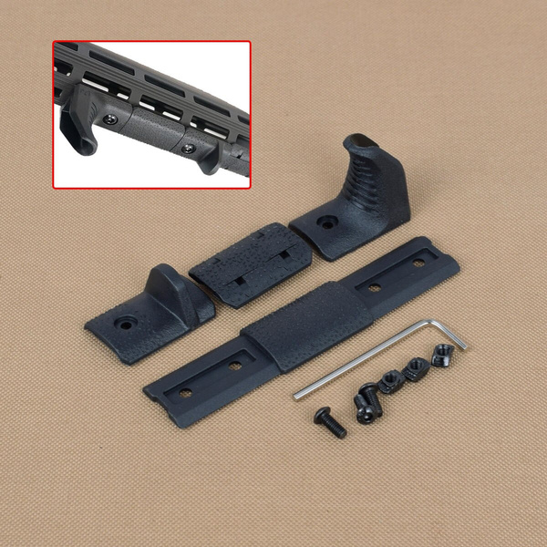 4 Pcs/Set M-LOK Hand Stop Kit Low-Profile Handguard Grip Rail Cover For ...