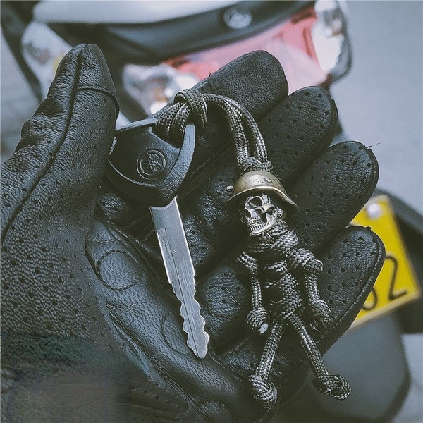 Retro Skull Keychain Motorcycle Key Pendant Halloween Birthday Gift | Wish
