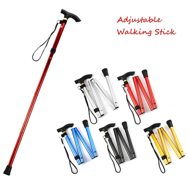 6 Colors Walking Stick Hiking Walking Trekking Trail Ultralight 4 ...