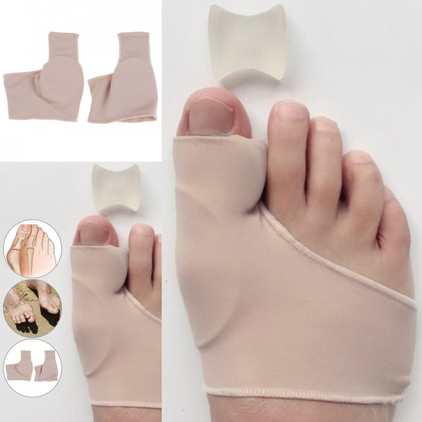 2 pairs/1 Pair Bunion Corrector Gel Pad Stretch Nylon Hallux Valgus ...