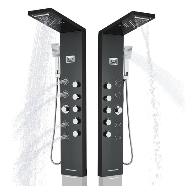 Stainless Steel Shower Panel Tower System, Wall Mount Multi-Function ...