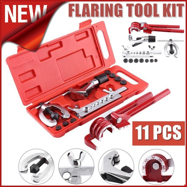 Upgraded 11pc Pipe Flaring Kit Brake Fuel Tube Repair Flare Kit With ...