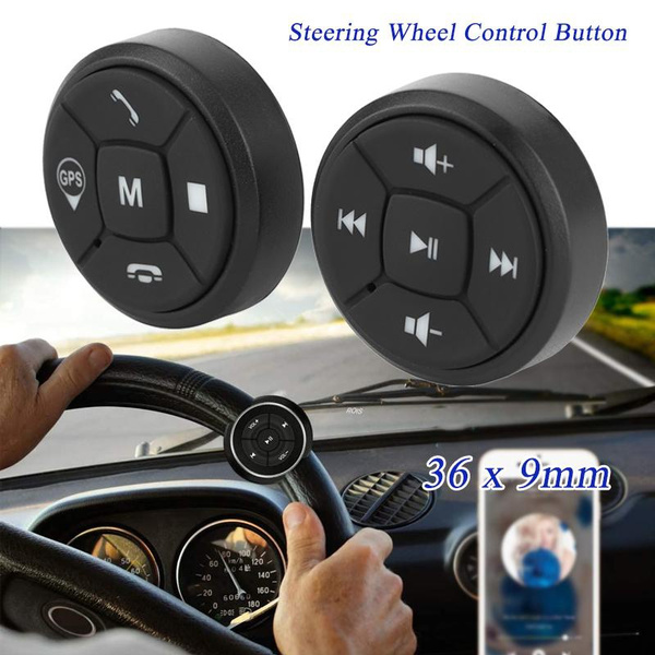Wireless Media Button Remote Selfie Music Control Car Motorcycle ...