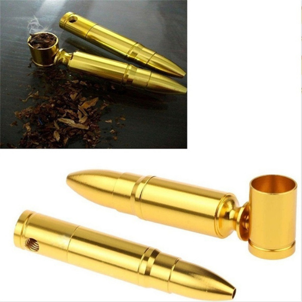 High Quality Bullet Pipe Aluminum Alloy Tobacco Pipes Smoke Bullet ...