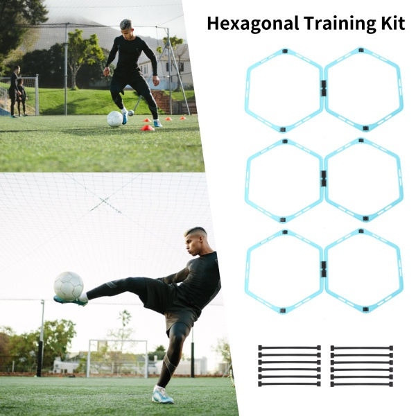 Football Hexagonal Speed Training Ladder Footwork Training Hurdles | Wish