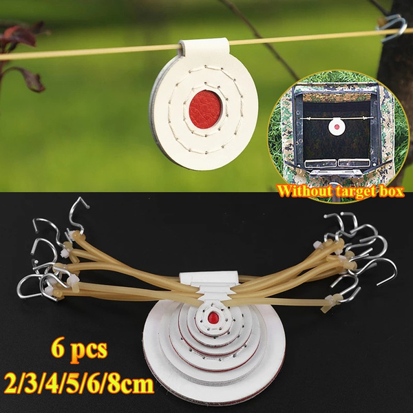 6pcs Slingshot Bullseye Target Suspension Target Microfiber Bullseye ...