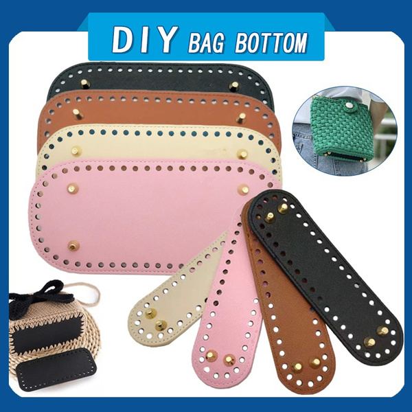 DIY Bag Bottom 2 Size 4 Colors Oval Long Bag Cushion Pad PU Leather ...