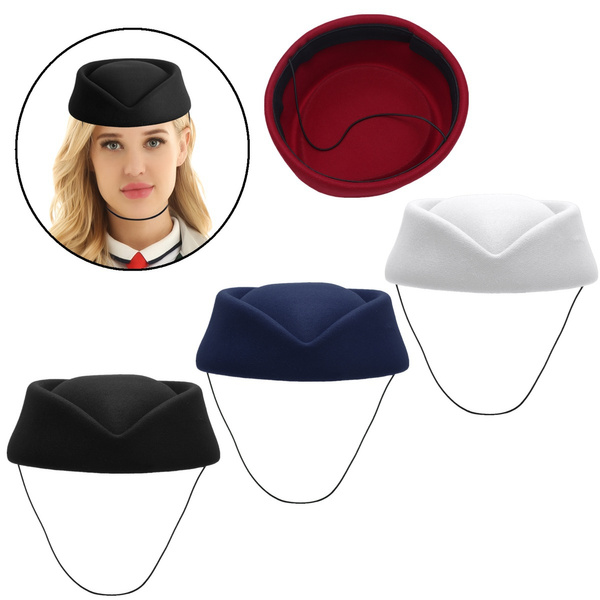 Stewardess Hat Flight Hostess Attendant Cap Headwear for Cosplay | Wish