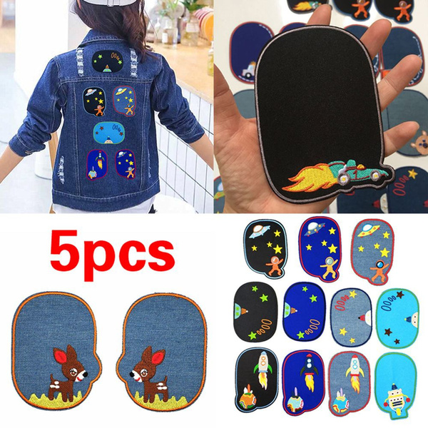 Sewing Knee Repair Elbow Iron Embroidered Patches Badges Appliques | Wish